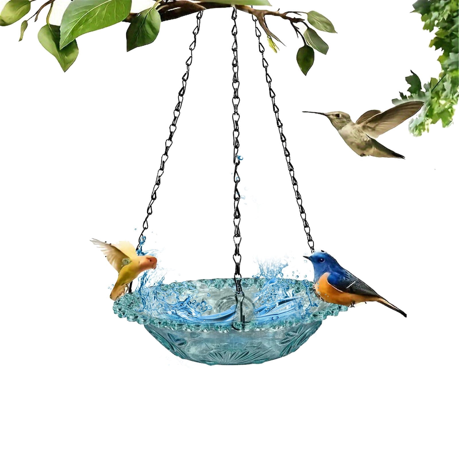 Walmart Hanging Bird Bath, Plastic Tray for Outdoors, Water or Seed ...