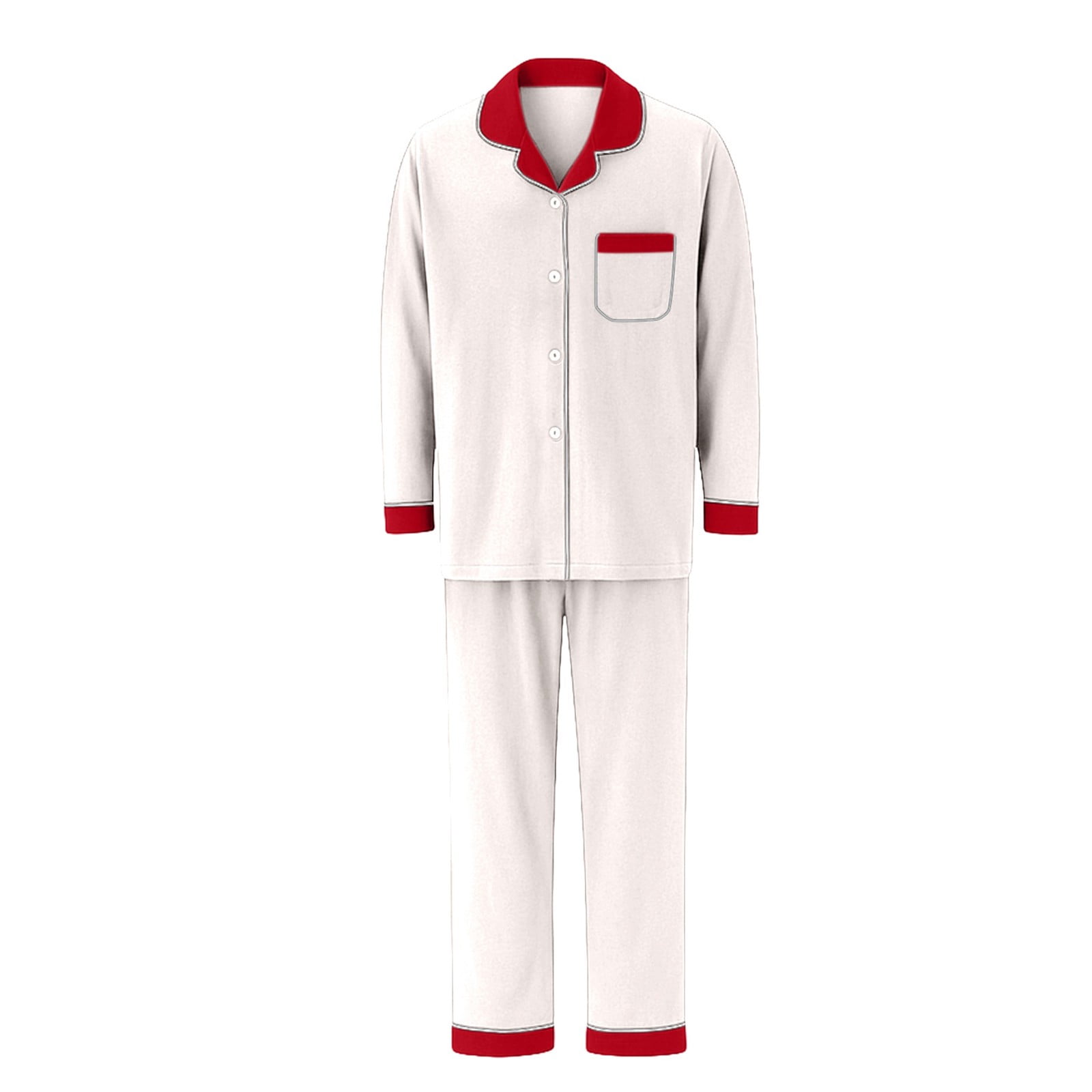 Aoiroe Plus Size Pajamas for Men Set Mens Loungewear Set Matching ...