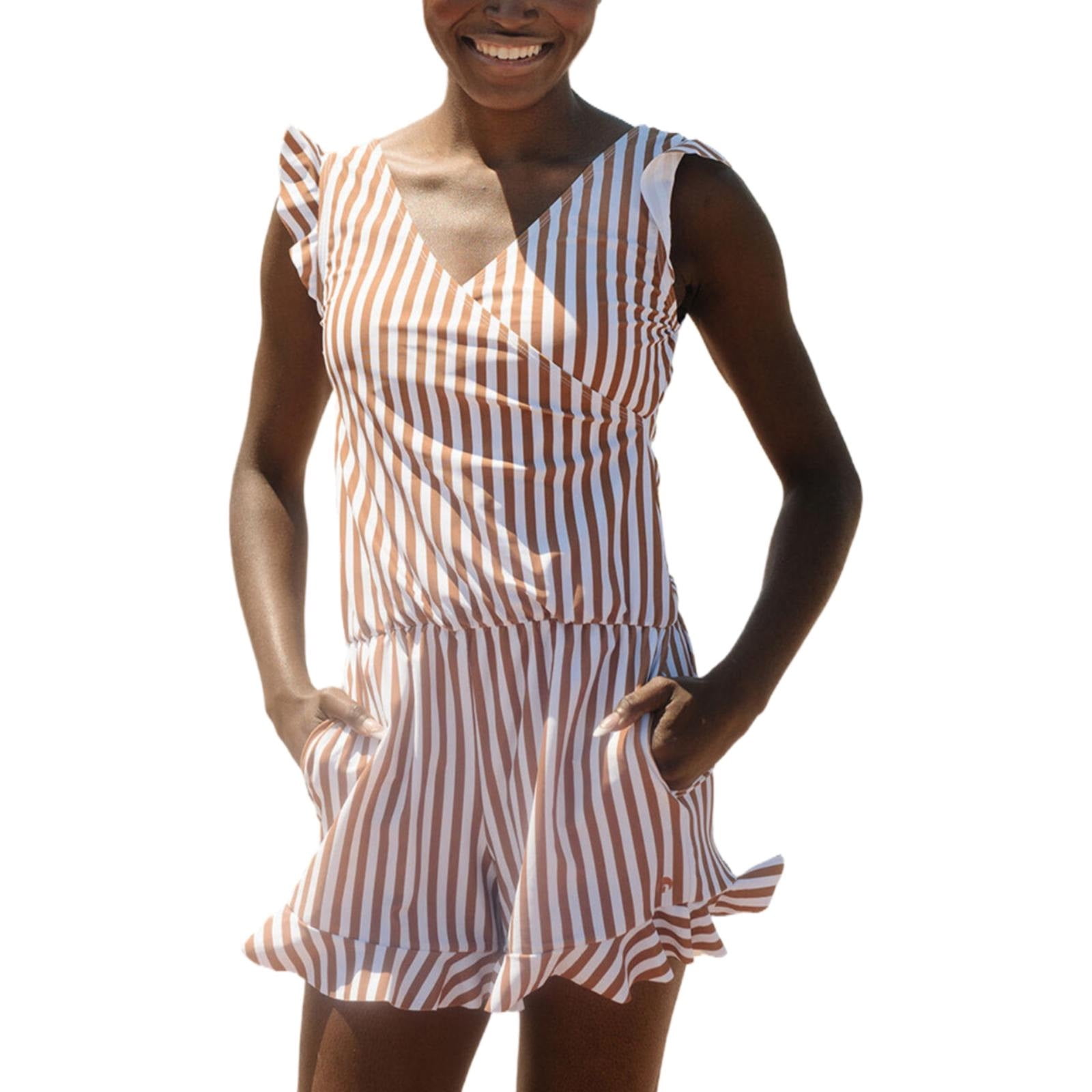 Aoiroe Swim Romper Built In Bra Built In Bra And Swim Romper Built In ...