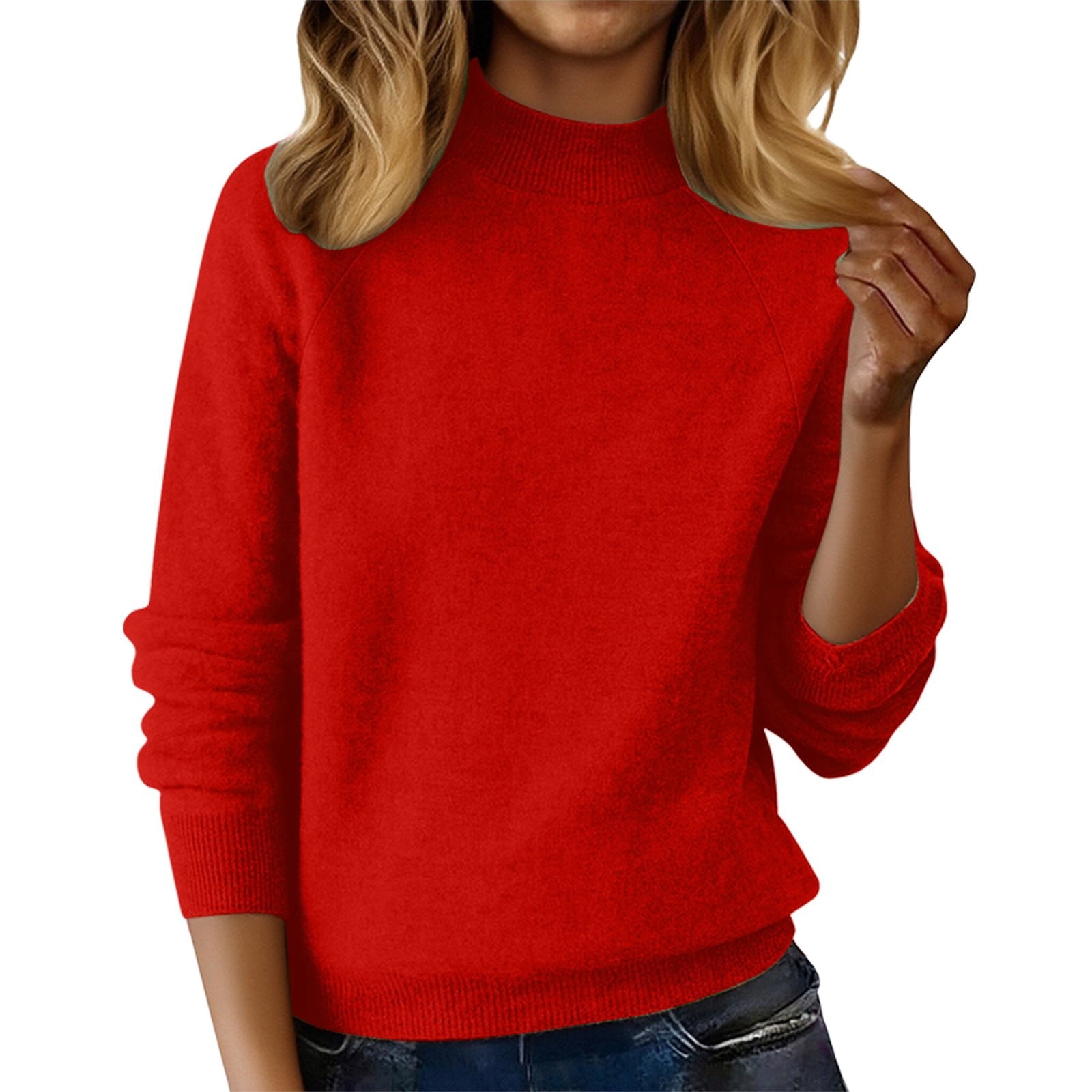 Aoiroe Tight Sweaters for Women Womens Winter Clothes Lightweight Base ...