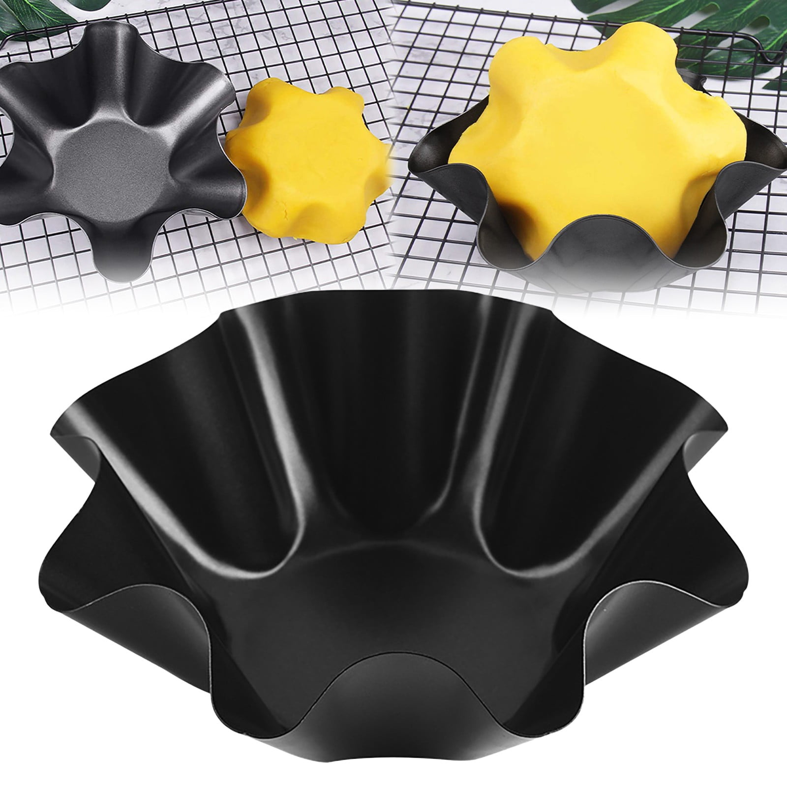 Aoiroe Tortilla Pan, Taco Salad Bowl Maker Molds, Petal Shaped Baking ...