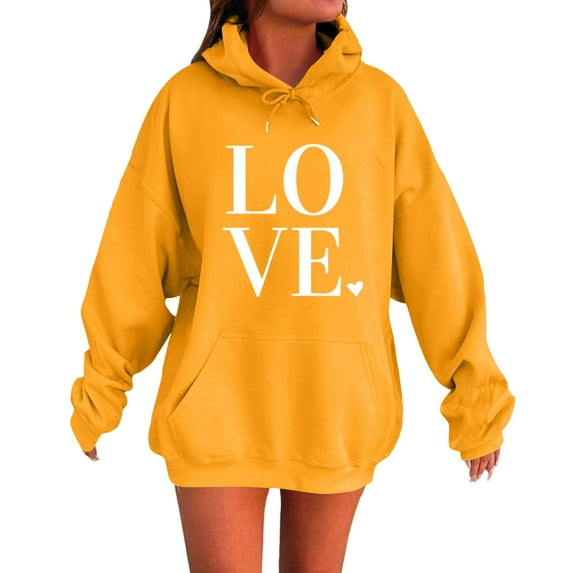 Aoiroe Warm Long Sleeve Shirts For Women Thick Hoodies For Women Tops ...