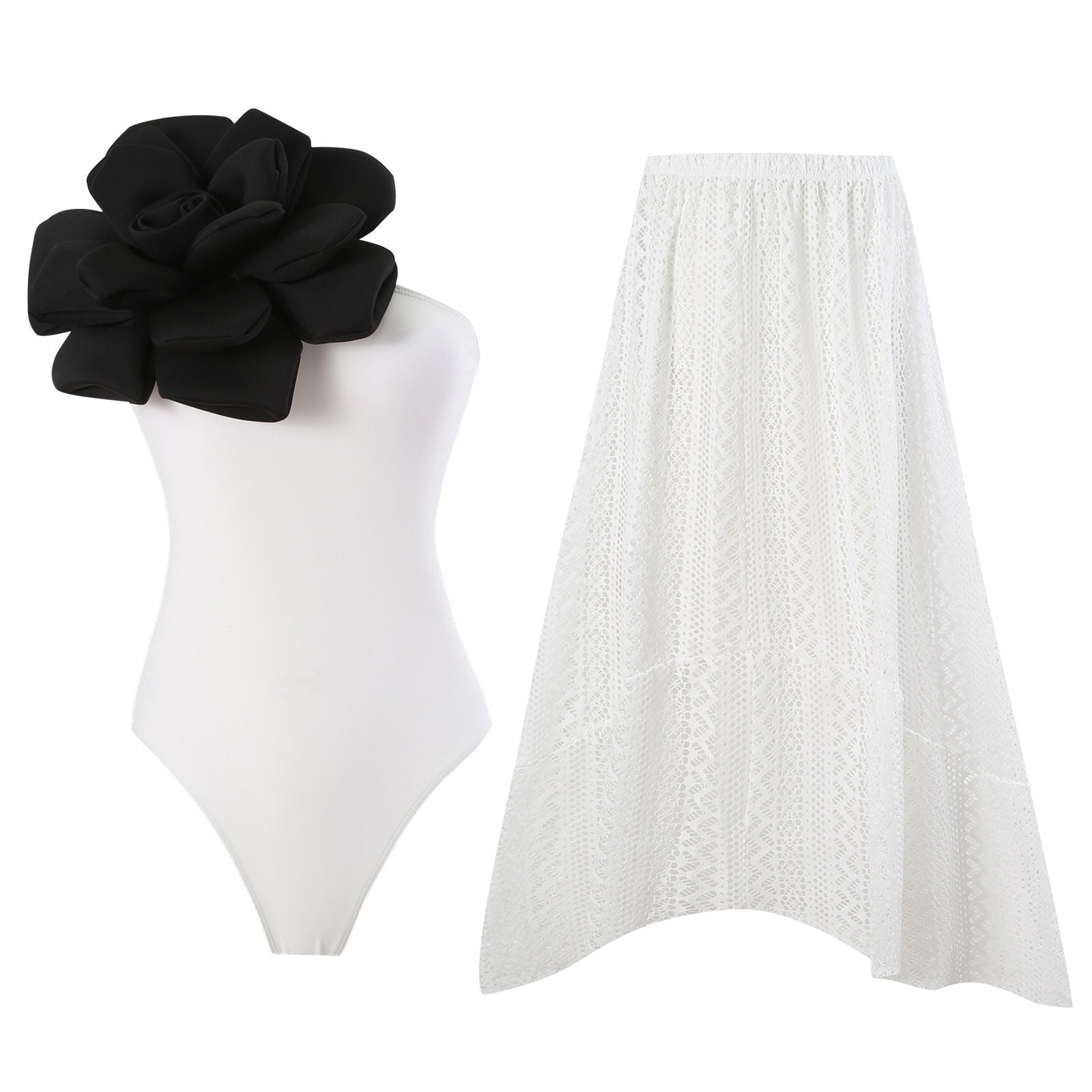 Aoiroe Women Female Skinny Big Flower Foreign Trade Bathing Bathing ...