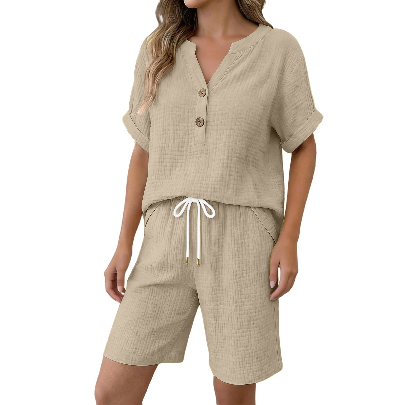 Aoiroe Women's 2026 Two Piece Matching Lounge Sets,Casual Summer ...