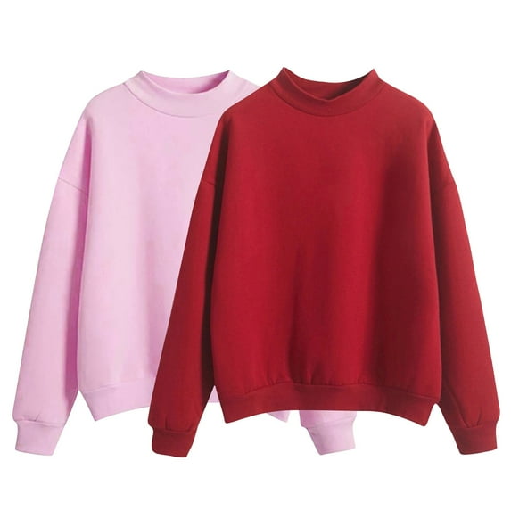 Aoiroe Women's Casual Long Sleeve Sweatshirt TopsCasual Comfy Fall ...