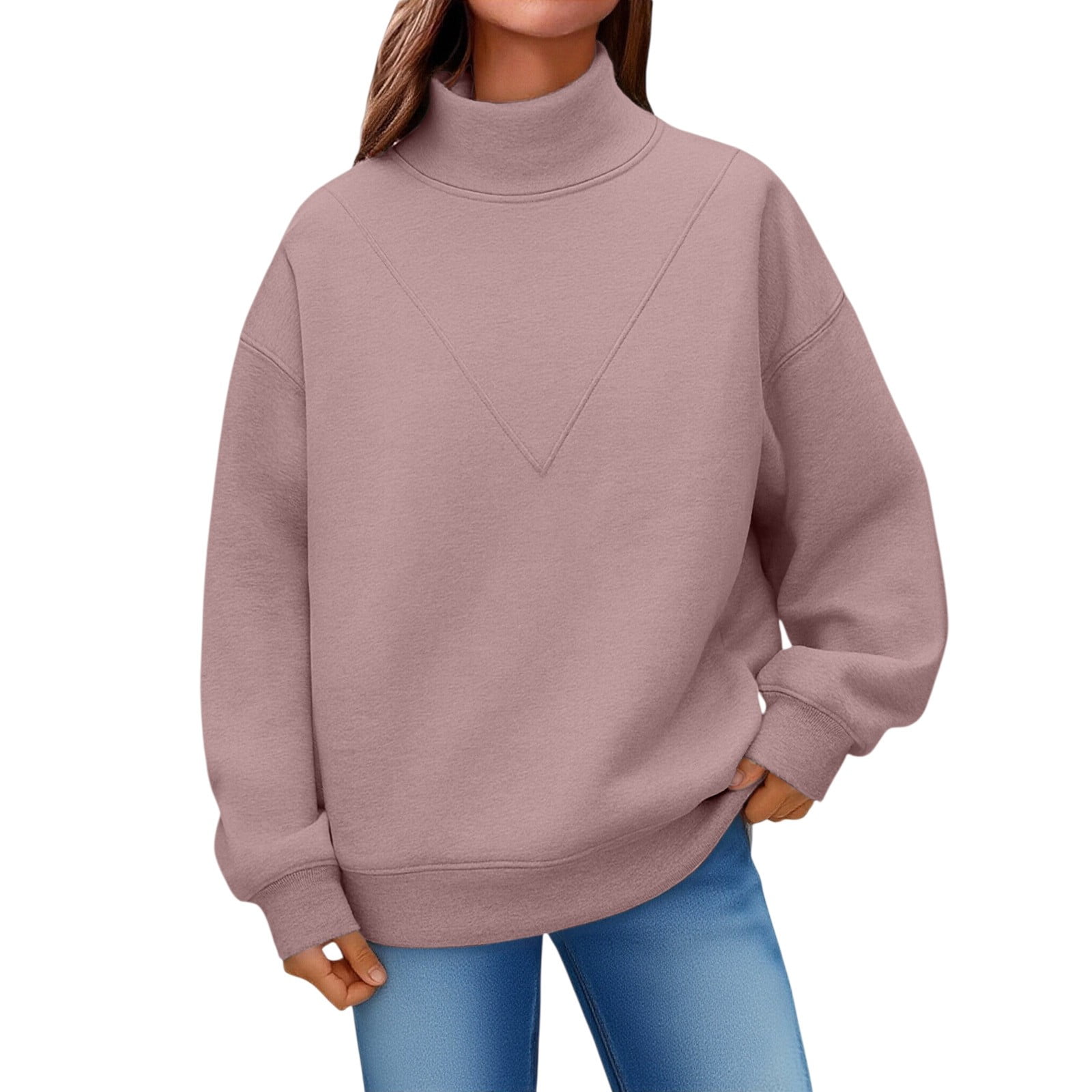 Aoiroe Women's Fall Long Sleeve Pullover Tops,Chunky Knit Pullover ...