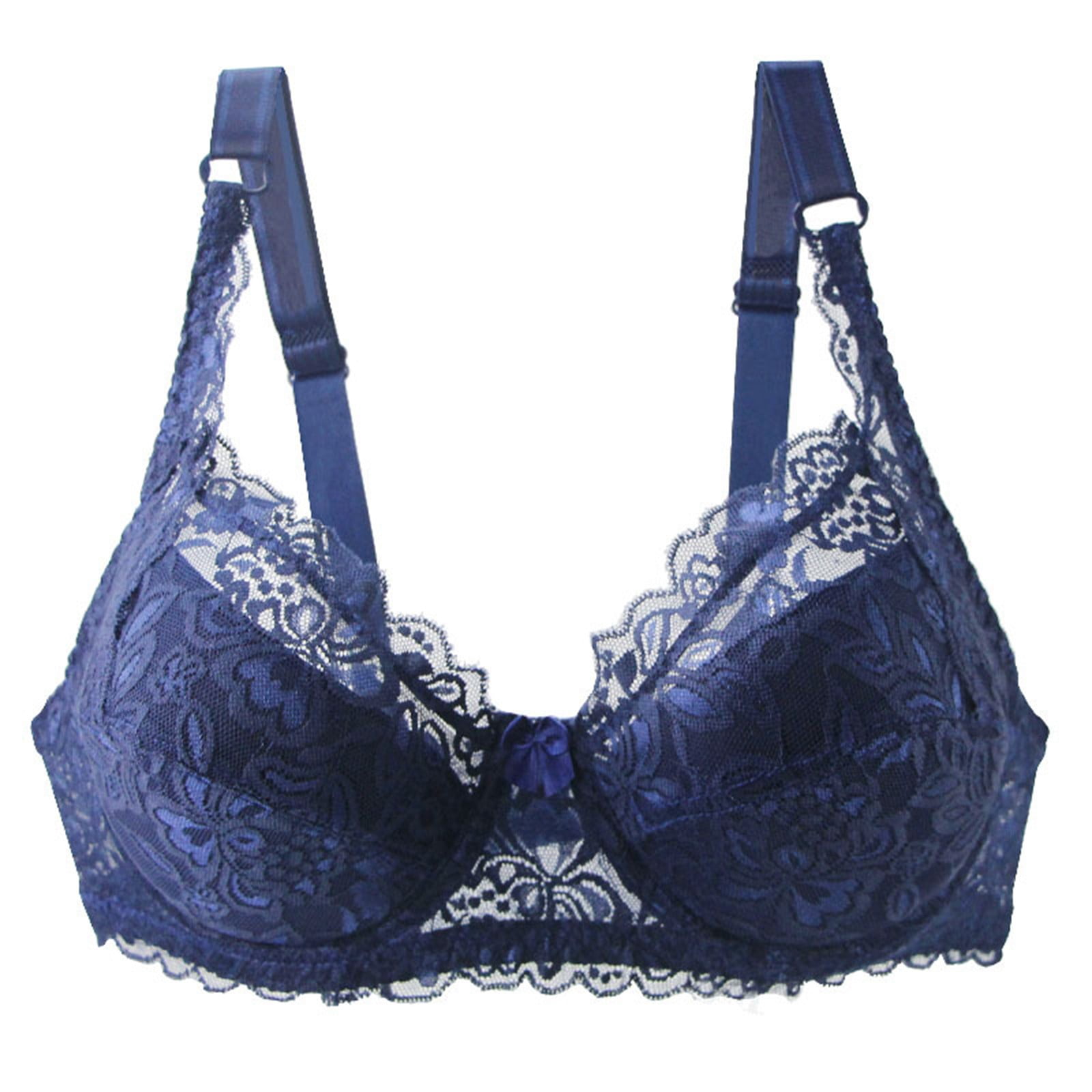 Aoiroe Women's Lace Bras No Underwire Bras No Show Bra Stretchy Bra ...