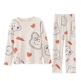 Aoiroe Women's Pajamas Set Soft Pj Sets Sleep Sets for Women Fall ...