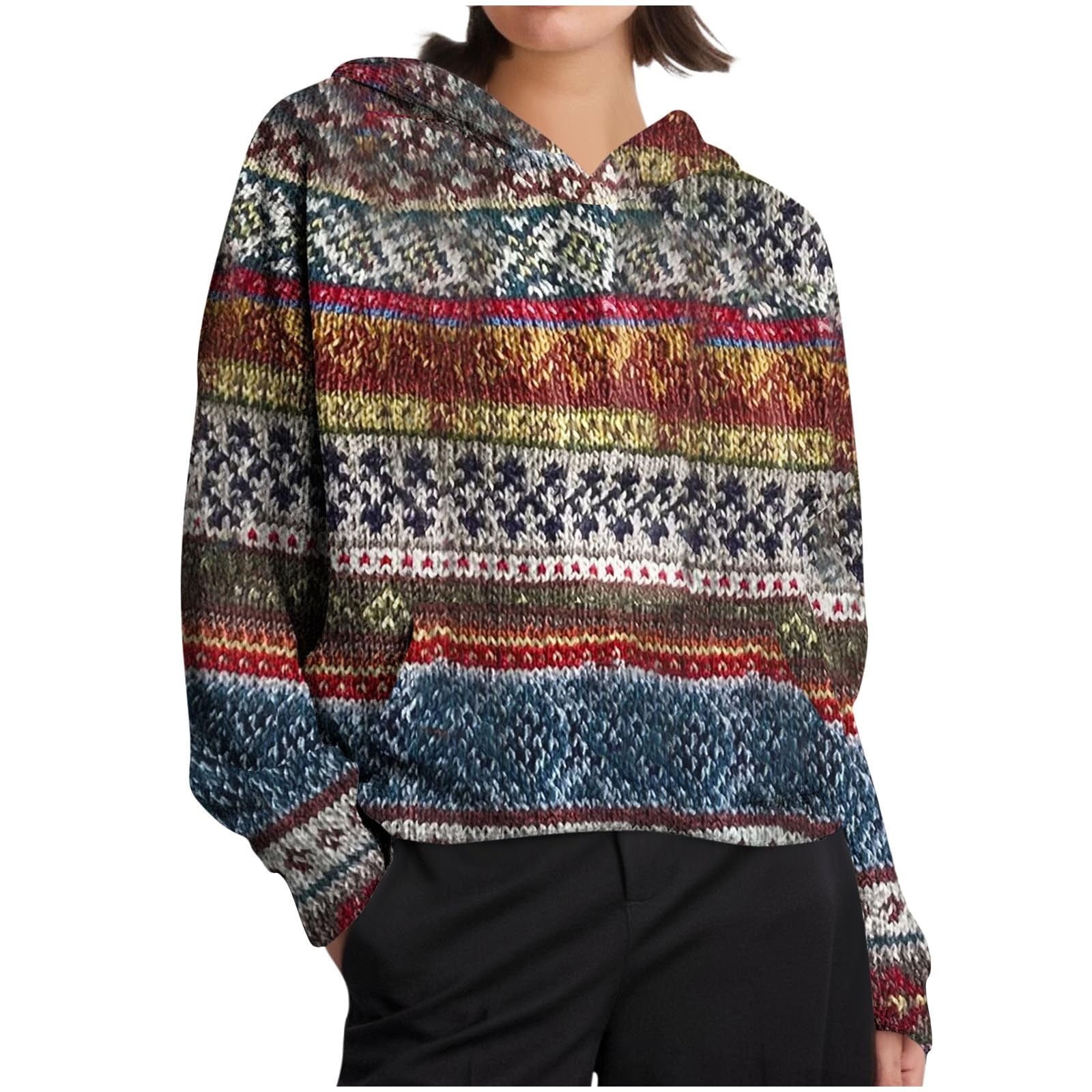 Aoiroe Women's Slim Fit Pullover Hoodie Lightweight Long Sleeve Pocket ...