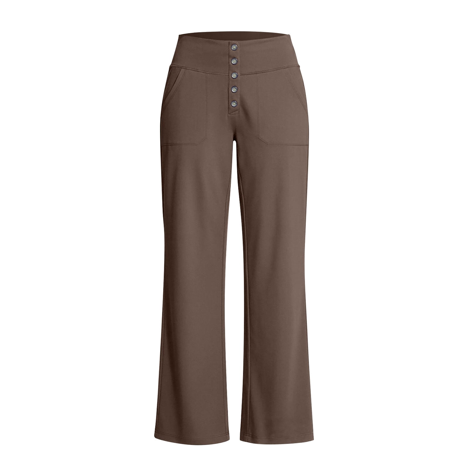 Aoiroe Women's Wide Leg Pants with Pockets - Casual Loose Yoga Trouser ...