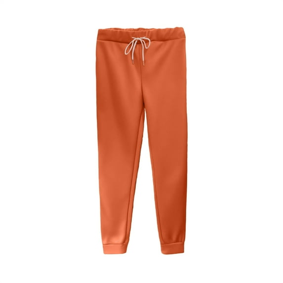 Aoiroe Women’s Winter Casual Baggy Fleece Lined Sweatpants Fashion High ...