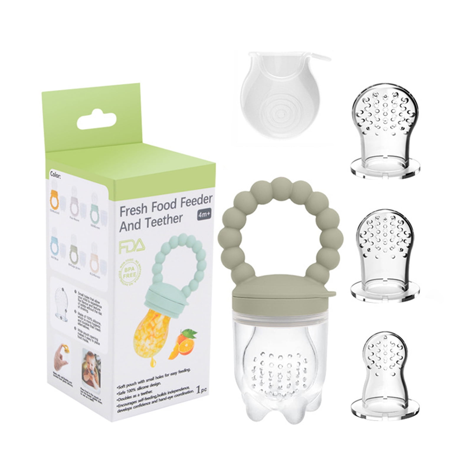 Aojekbee Baby Fruit Food Feeder Pacifier Infant Teether Toy Fresh Food ...