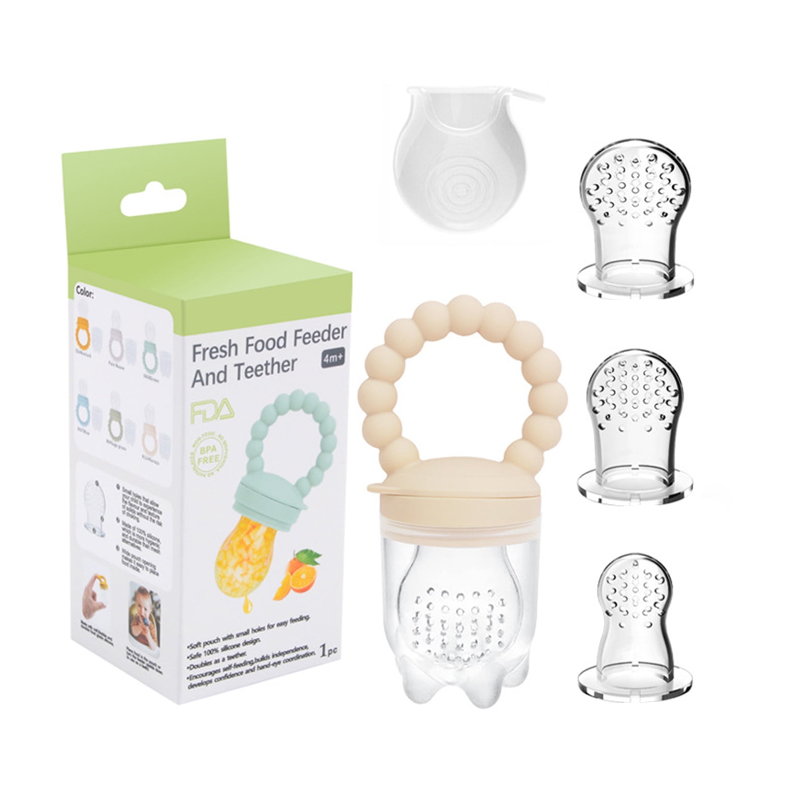 Aojekbee Baby Fruit Food Feeder Pacifier Infant Teether Toy Fresh Food ...