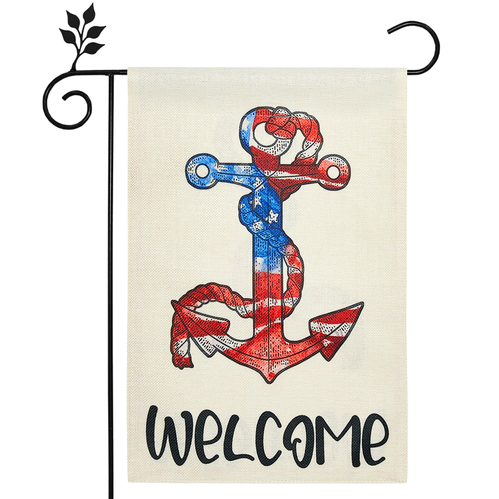 Aojekbee Independence Day Garden Flag Stripe Stars Letters Flags Print ...