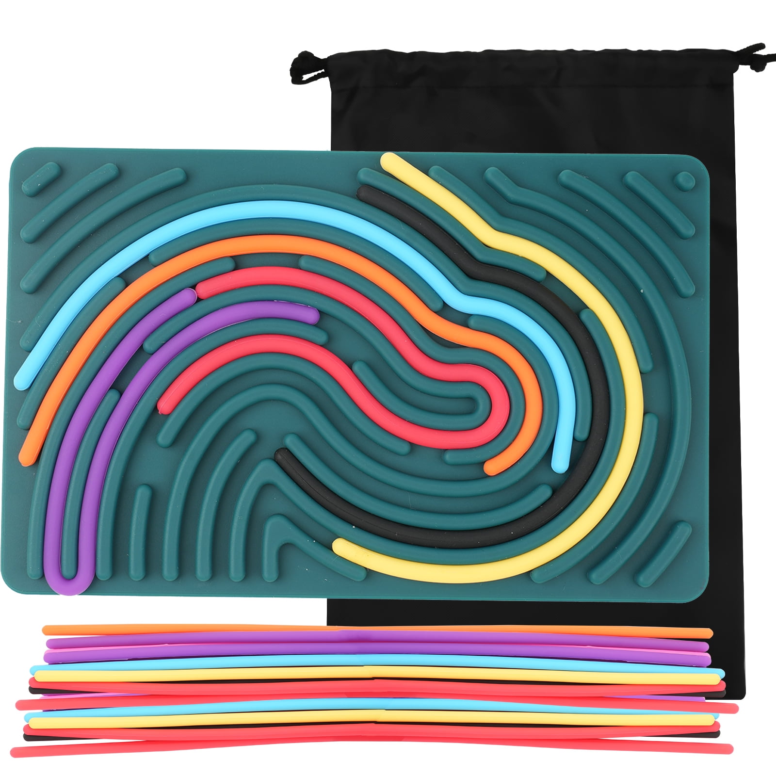 Aokelily Sensory Activity Board, Duble Sided Design Kids Busy Board for ...