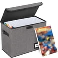 Aokeyee Comic Book Organizer, Collapsible Book Box Holds 150 Comics ...