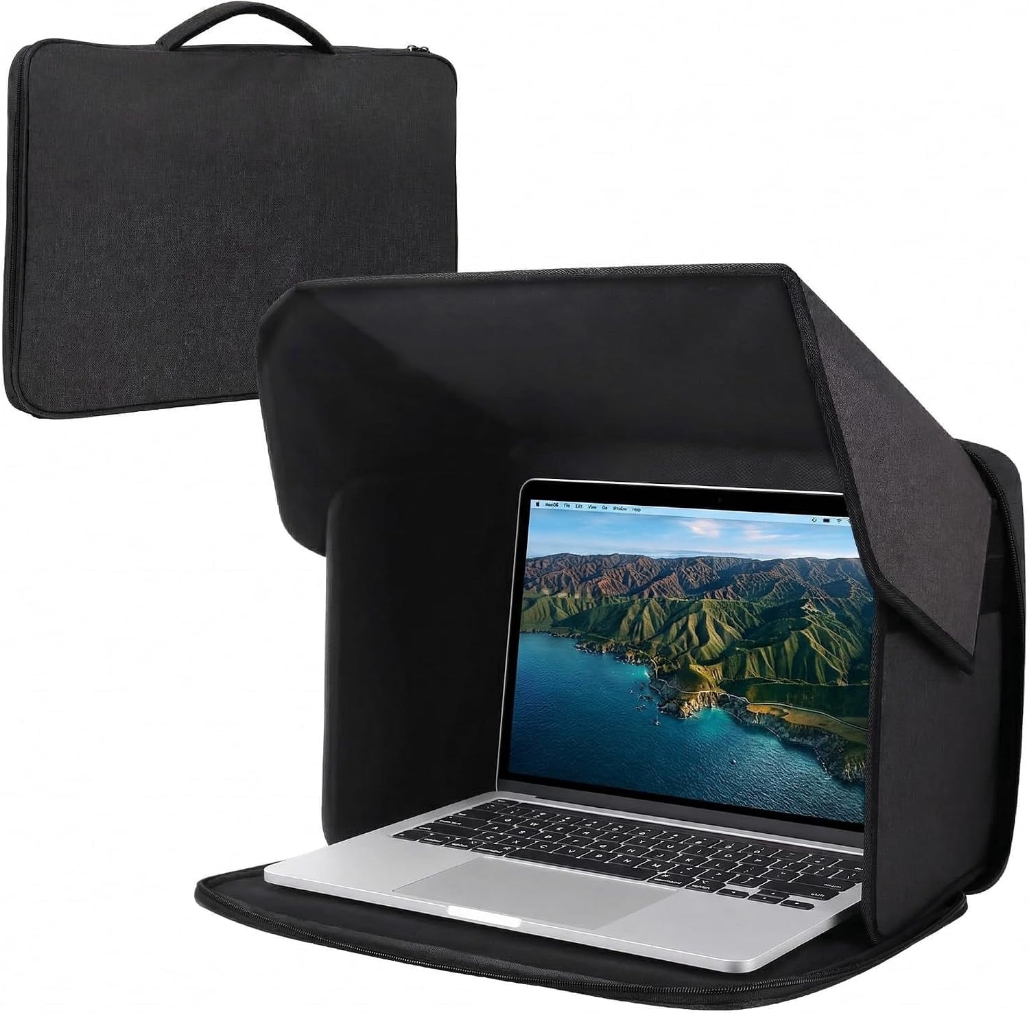 Aokeyee Laptop Sun Shade,12-14 inch Laptop Sun Glare Shield Privacy ...