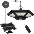 Aoksun Solar Shed Light, Indoor/Outdoor, Remote Control, 360° Lighting ...