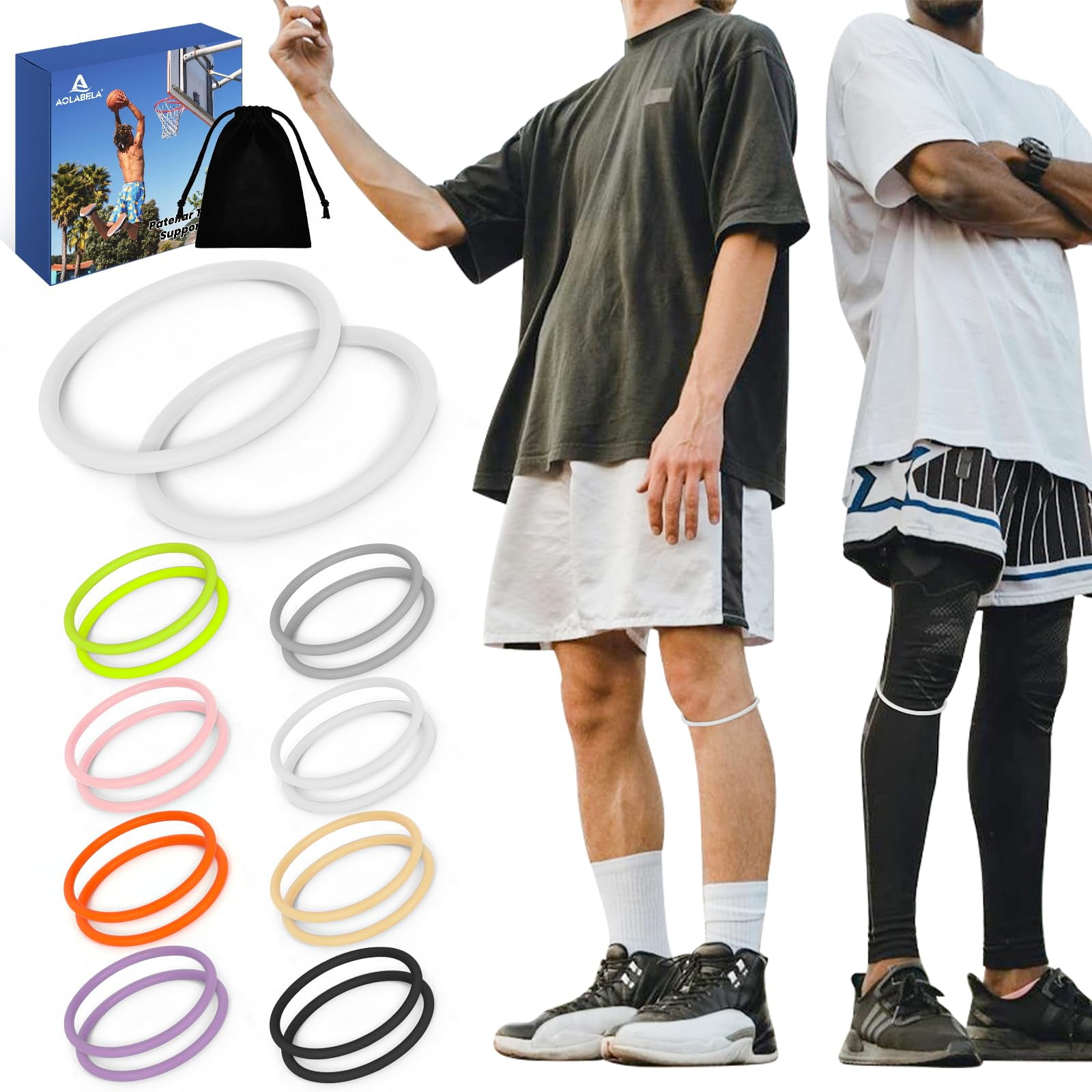 Aolabela 2PCS Patellar Tendon Knee Strap Knee Band for Knee Pain Relief ...