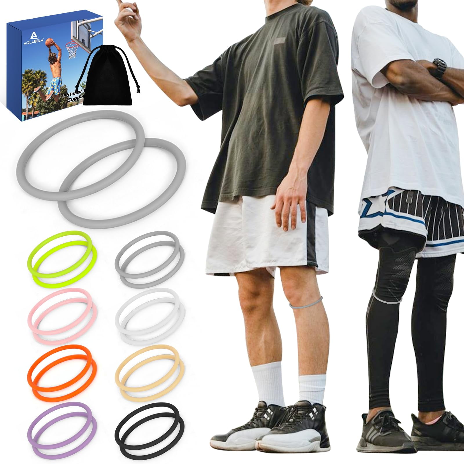 Aolabela 2PCS Patellar Tendon Knee Strap Knee Band for Knee Pain Relief ...