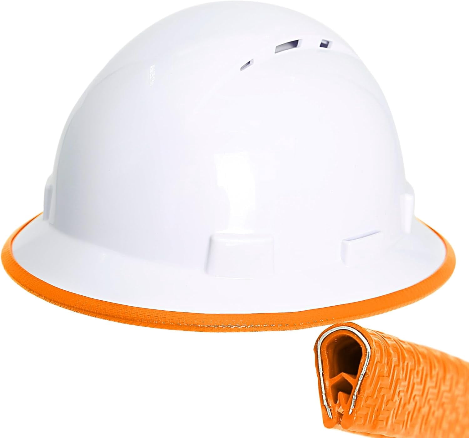 Aolamegs Hard Hat Brim Guard with Steel Core-Universal Full Brim Hard ...
