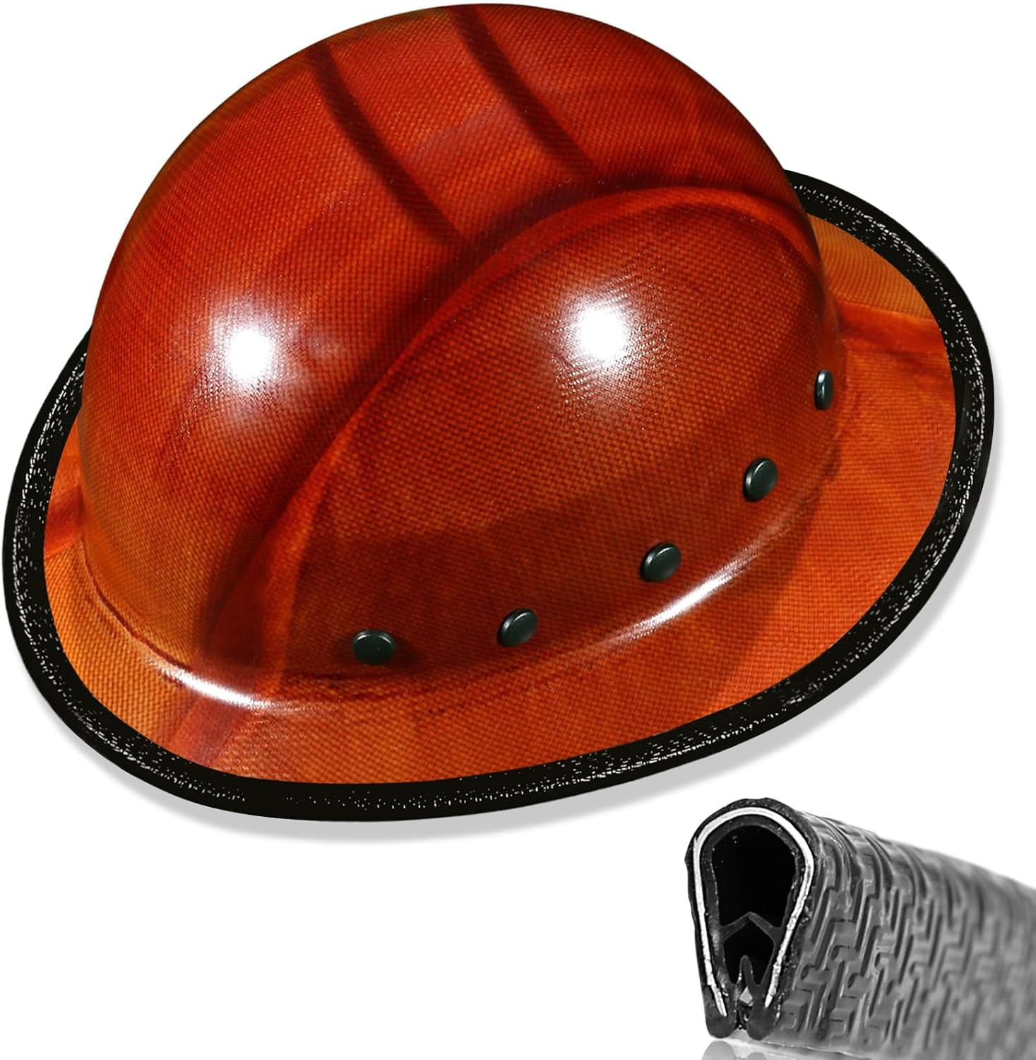 Aolamegs Hard Hat Brim Guard with Steel Core-Universal Full Brim Hard ...