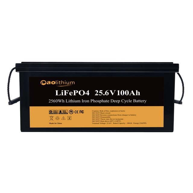Aolithium 24V 100Ah LiFePO4 Lithium Battery, Built-in 100A BMS, 4000 ...
