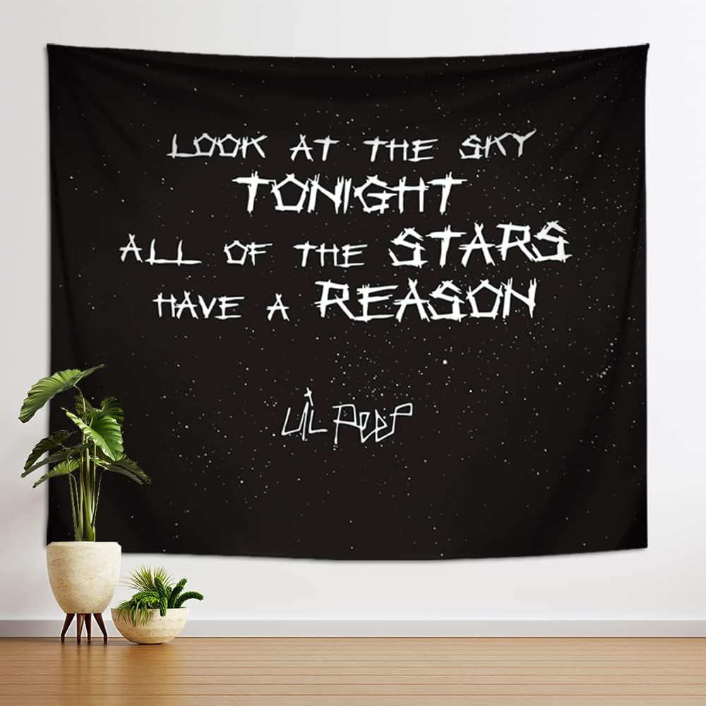 Aolxozy Rapper Tapestry Love Star Shopping Wall Hanging Commemorate ...