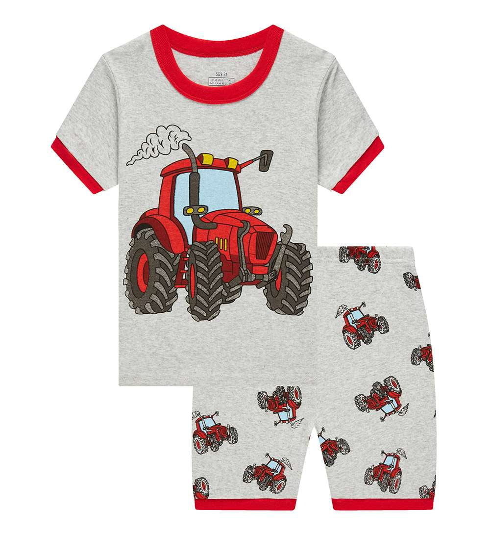 Aolyty Boys Motorcycle Pajamas Set Cotton Clothes 6T - Walmart.com