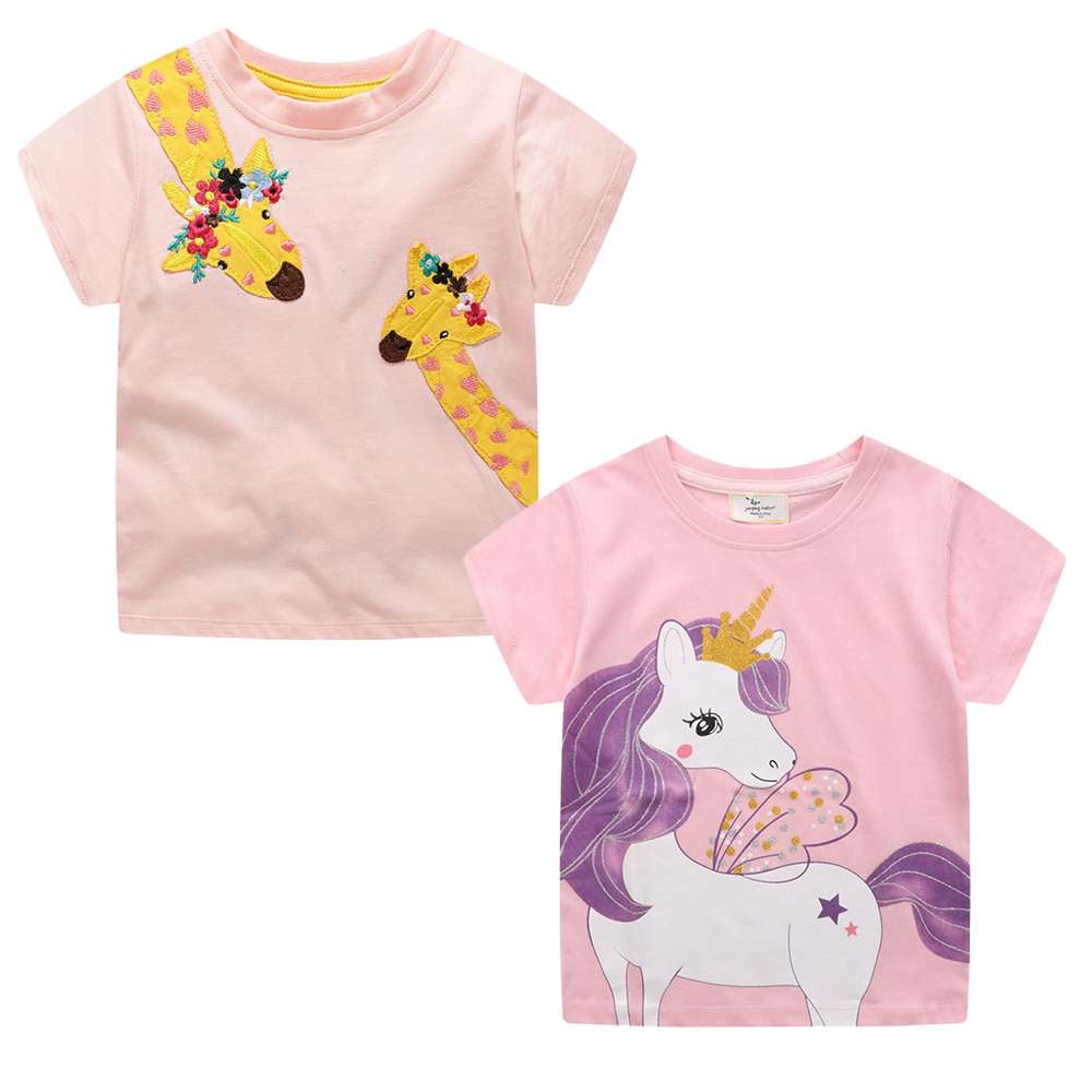 Aolyty Girls Cotton T-Shirt Set 2 Pieces 6T - Walmart.com