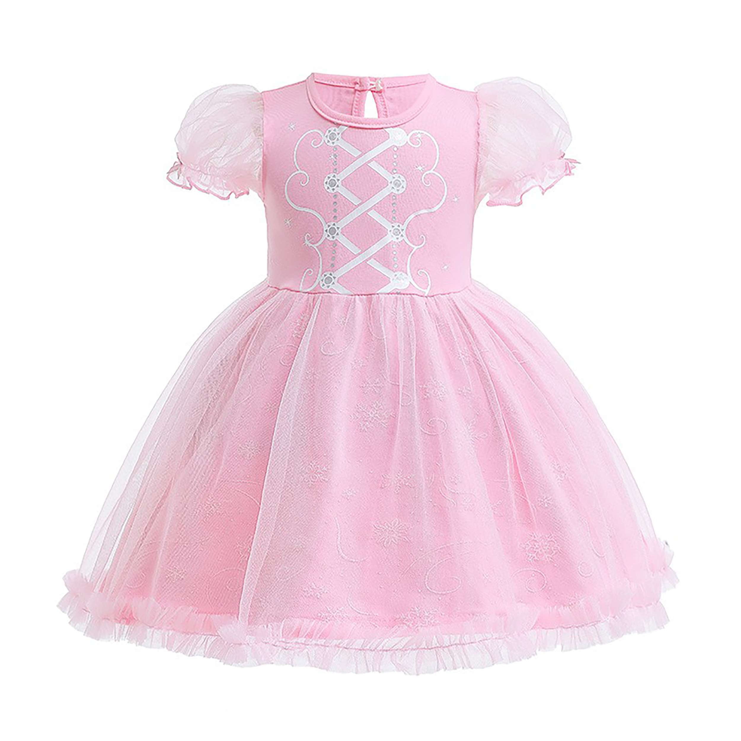 Aolyty Girls Princess Dress Pink Costume 6T - Walmart.com