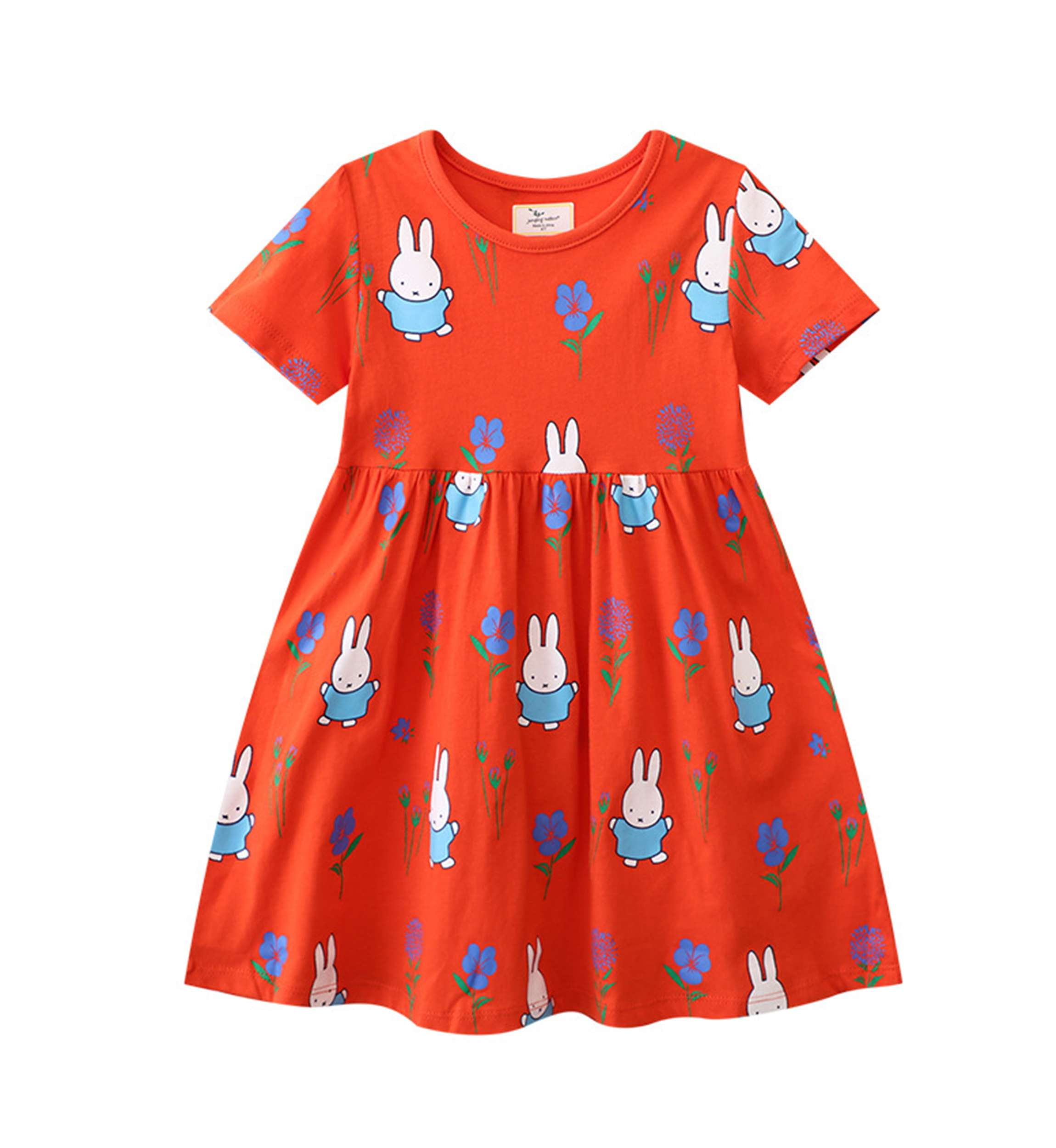Aolyty Little Girls Summer Dress Rabbit Party Dress 7T - Walmart.com