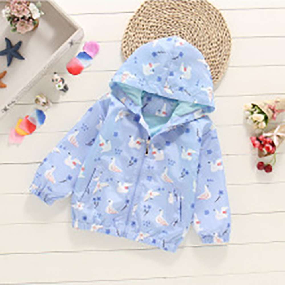 Aolyty Toddler Girls Jacket Zip Up Hooded Windbreaker 3T - Walmart.com
