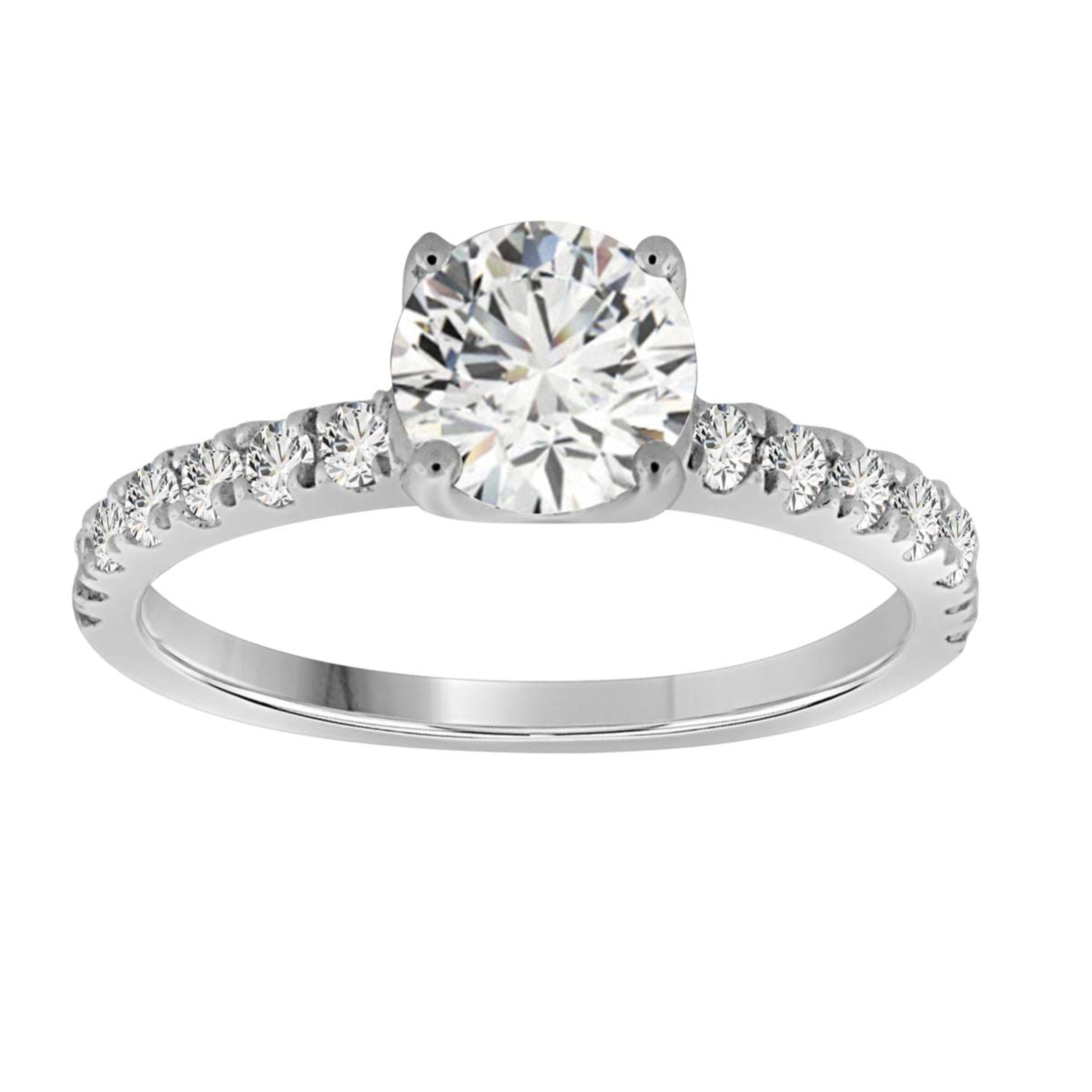 AoneJewelry 18K IGI Certified 1.35 Carat Diamond Engagement Ring In ...