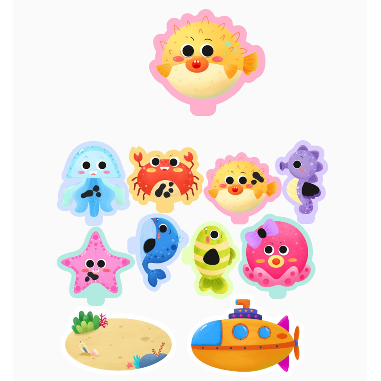 Aonerit Multicolor Funny Color-Changing Bath Toys for Kids Temperature ...