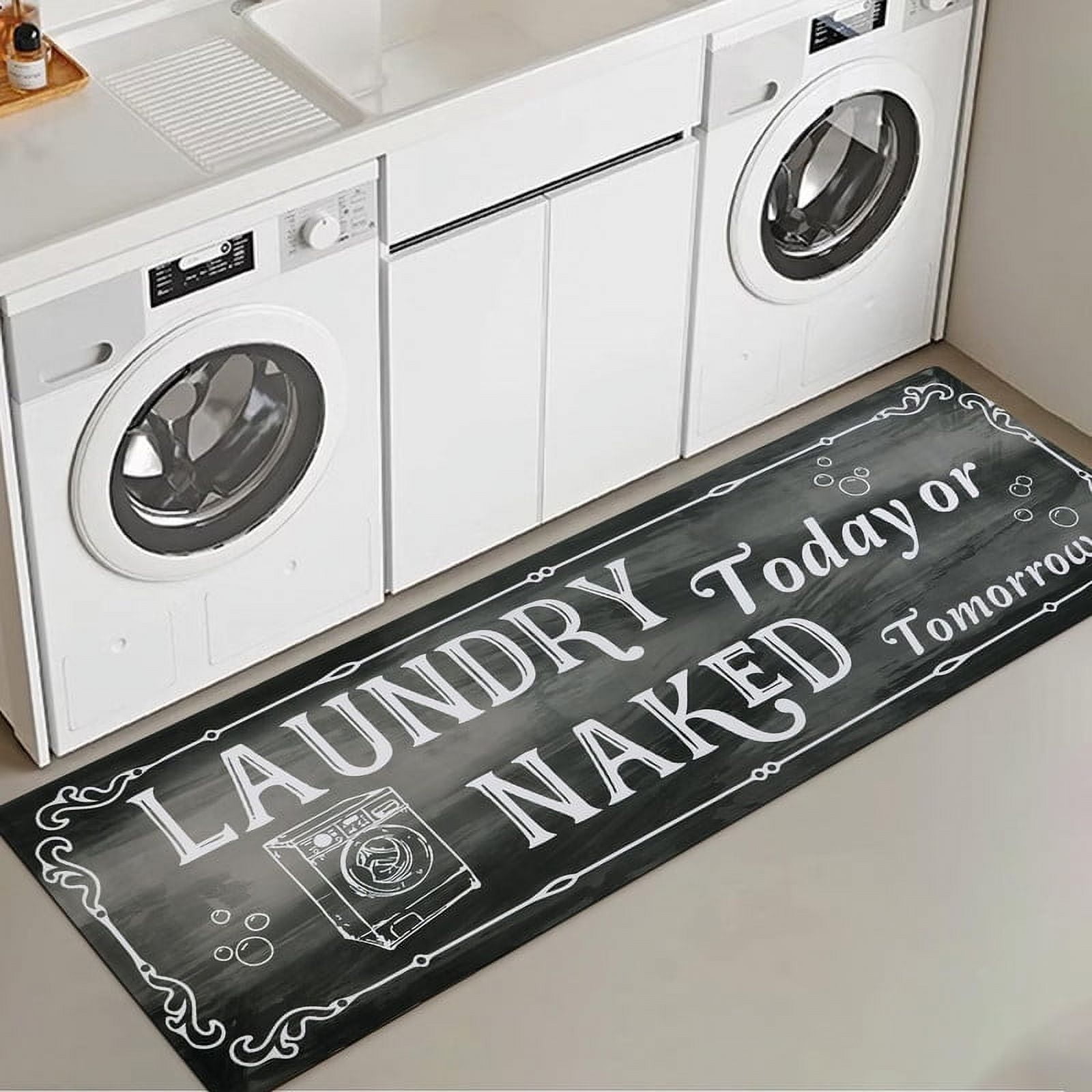 Aonewoe Laundry Room Rug Runner 24x71 Non Slip Farmhouse Laundry Room ...