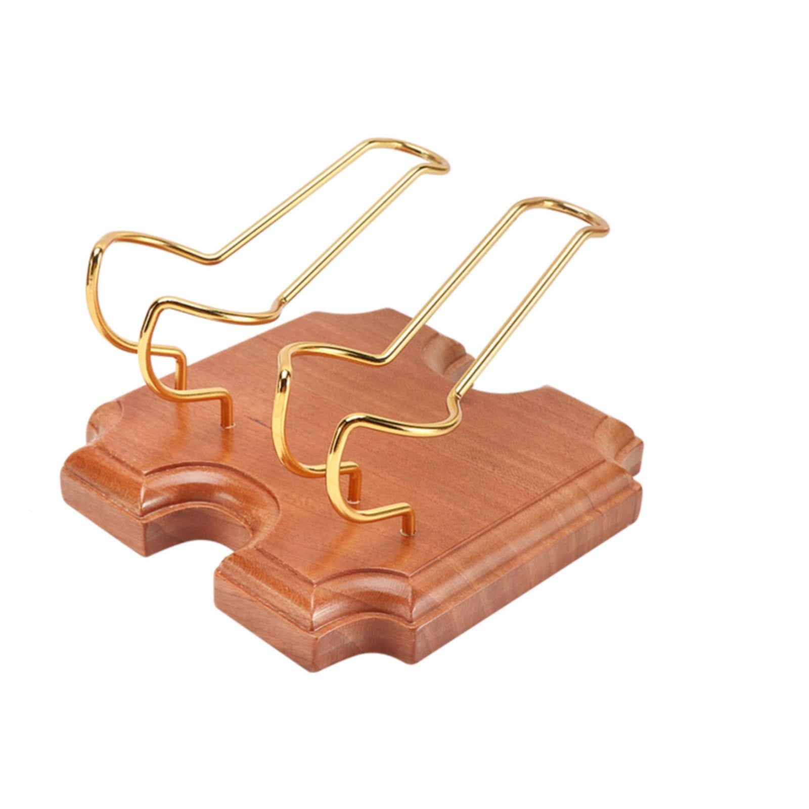 Aonity 2-Position Solid Wood Gold Base， Pipe Stand Holder Single/2/3/4 ...