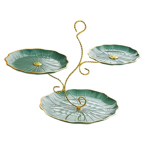 Aonity 26Cm Diameter Plastic Three-Layer Fruit Plate， Three Tier Tray ...