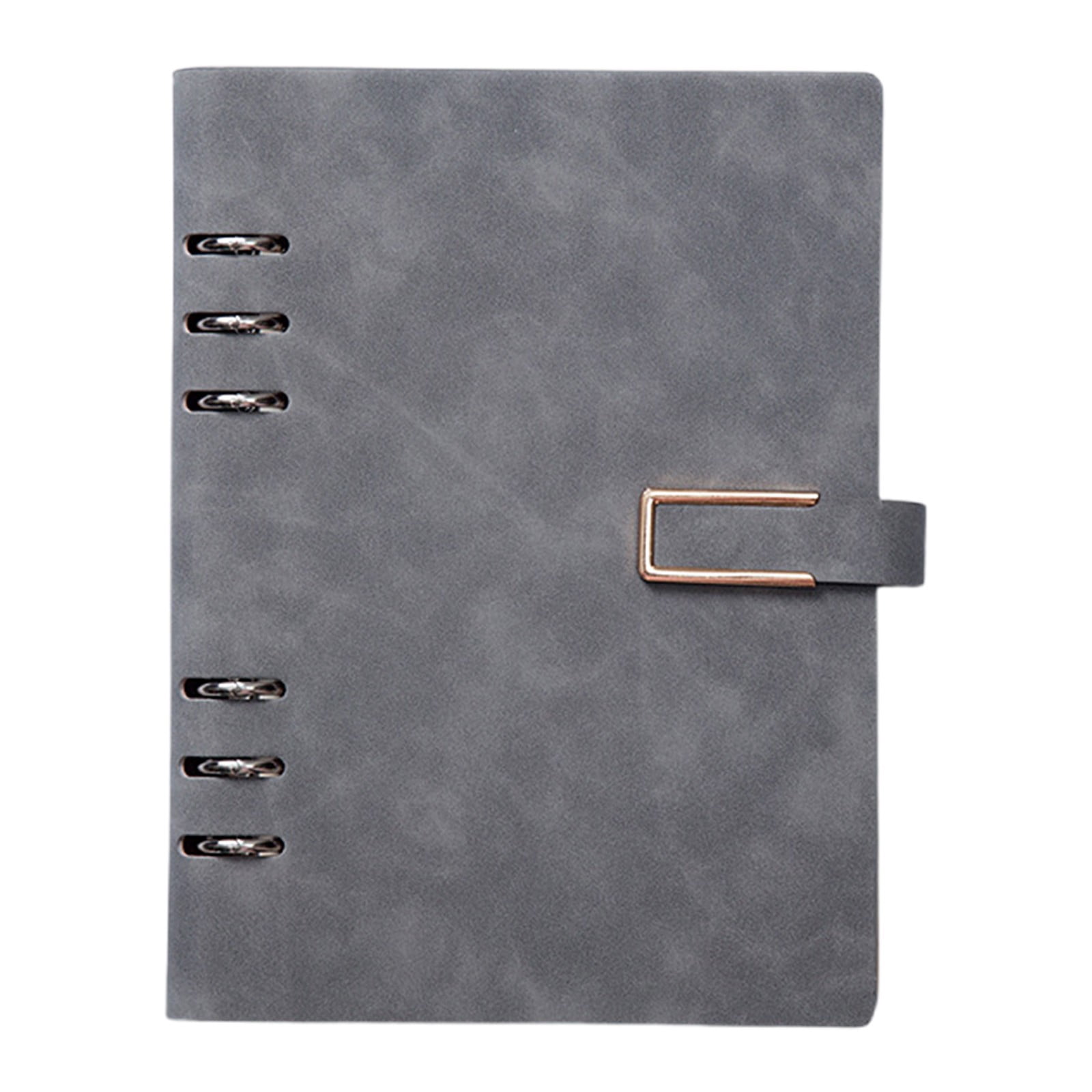 Aonity A5 Loose-Leaf Notebook， Leather A5 Notebook 6 Ring A5 Pu Leather ...
