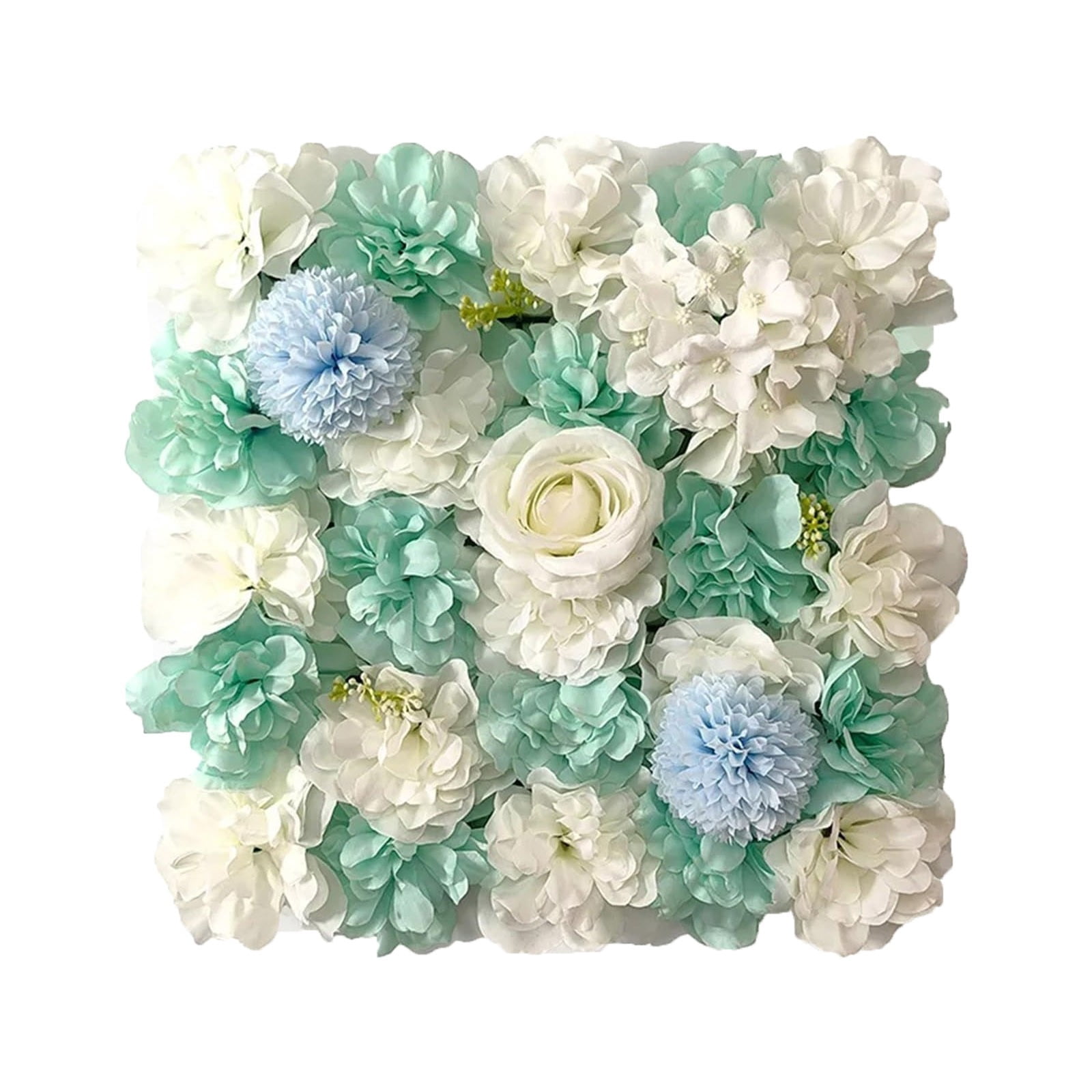 Aonity Blue + White Flower Hanging, Artificial Flower Wall Panel 15 X ...