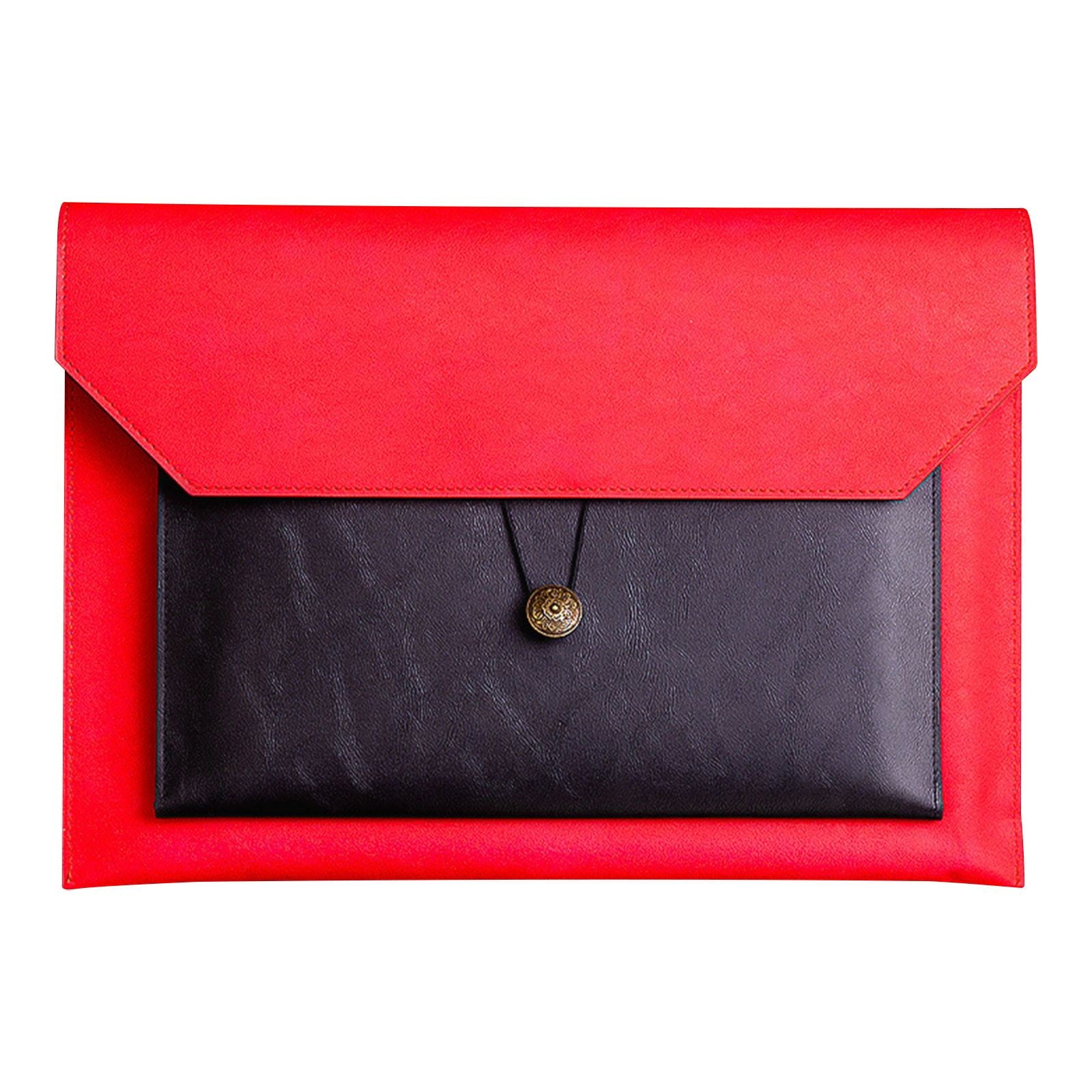 Aonity File Bag A4 Custom Leather File Bag Business Storage Briefcase ...