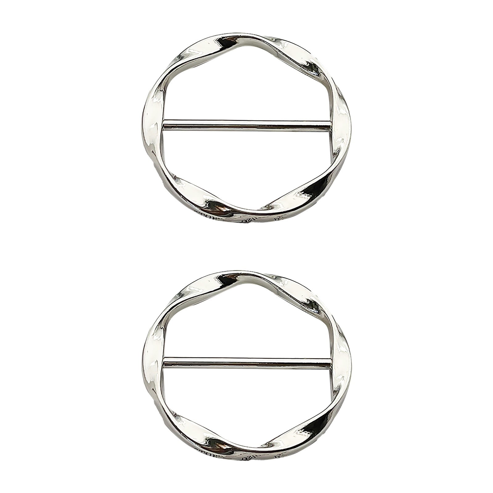 Aonity Japanese Buckle (2Pcs) B， Fashion Metal Round Circle Clip Buckle ...