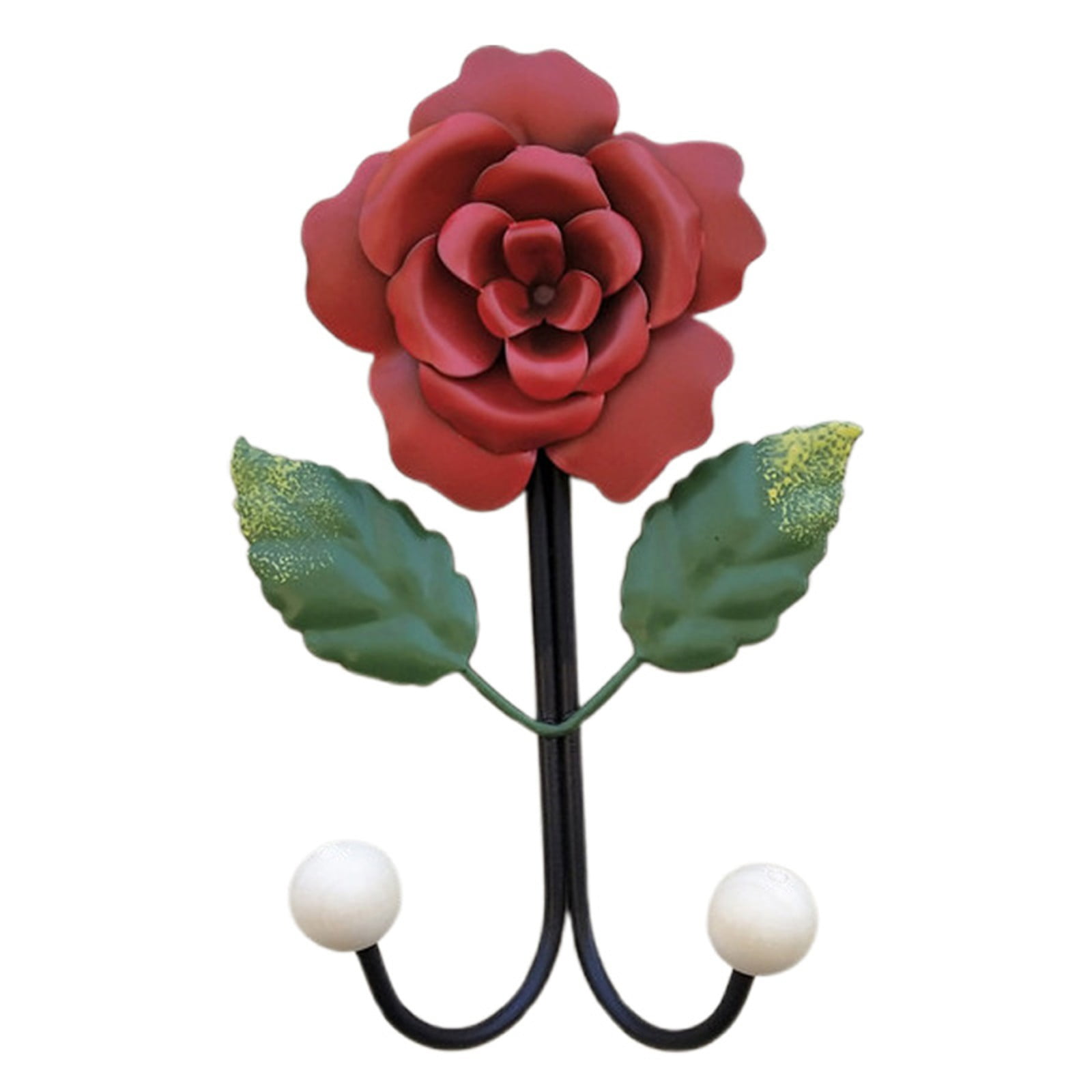 Aonity Key Hook， Creative Resin Wall Hooks Wall Mounted Art Flower Hook ...