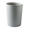 Aonity Medium Gray Bathroom Garbage Can、Bedroom Trash Can， Plastic ...