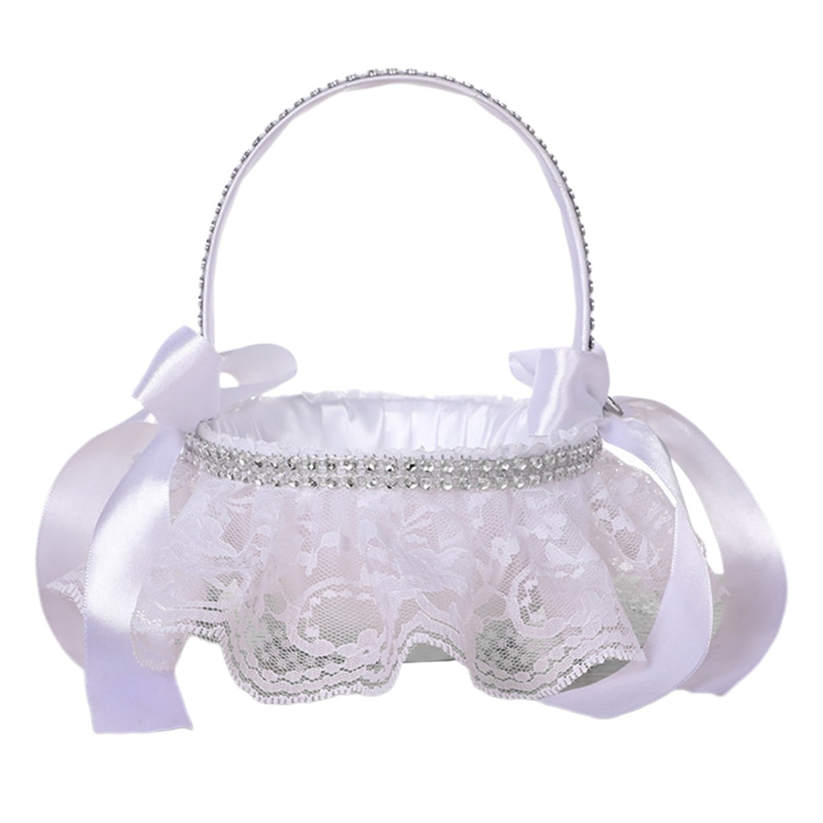 Aonity Wedding Flower Baskets, Elegant Bridal Flower Basket Decorative ...