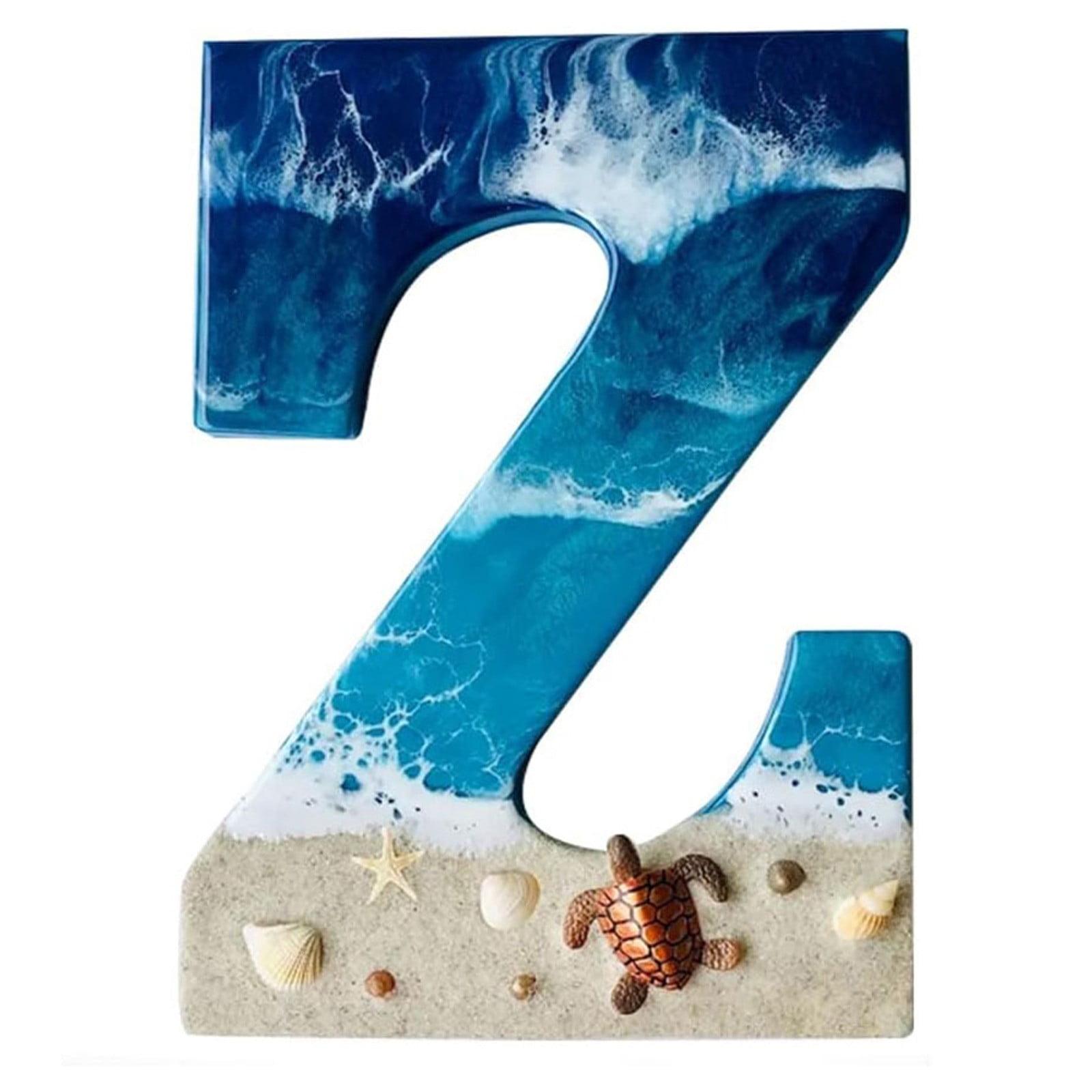 Aonity Z Beach Resin Letters Large Wooden Letters A-Z Decoration, Beach ...