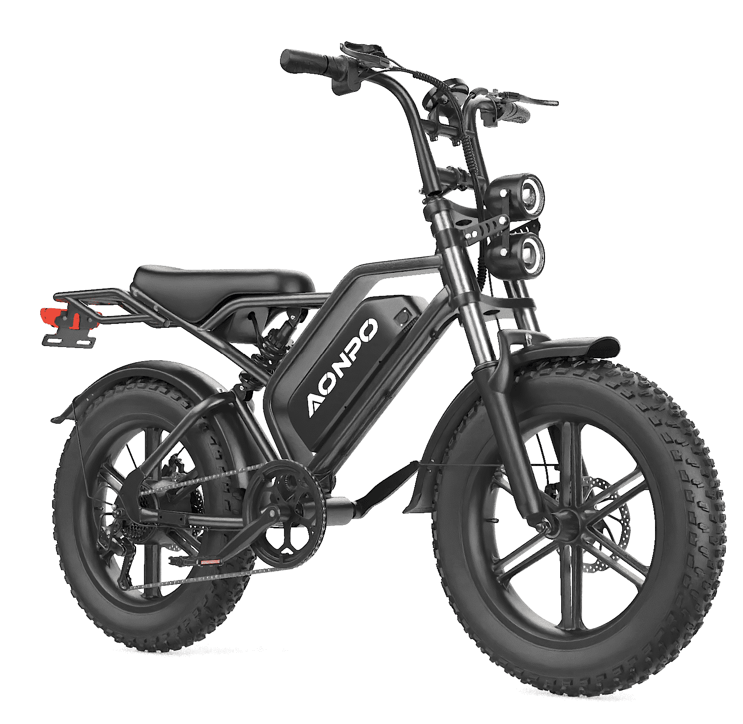 Aonpo P20 Electric Bike for Adults，Peak Motor 2000W，52V 15AH Alithium Battery and 25" Fat Tire ...