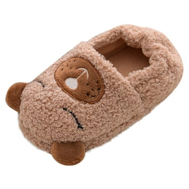Dakaela Toddler Girls Slippers Soft Plush Cartoon Warm Winter House Shoes Little Kid Boys ...
