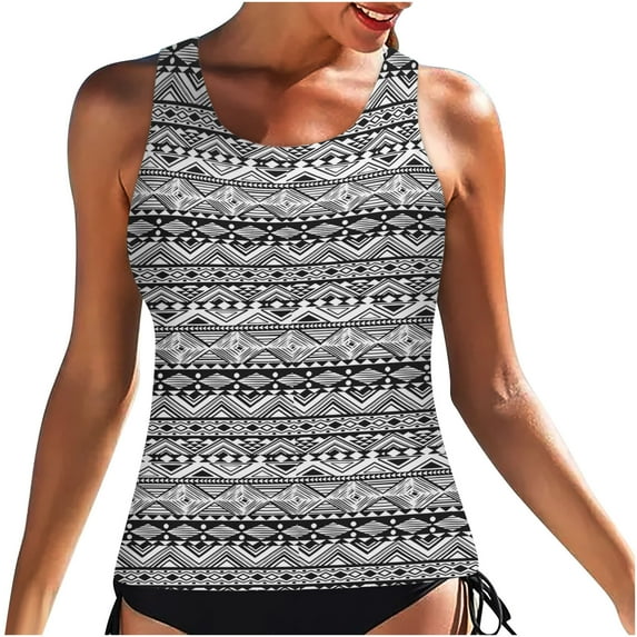 Aoochasliy Swimsuit Clothes High Neck Tankini Tops Bathing Suit Tops ...