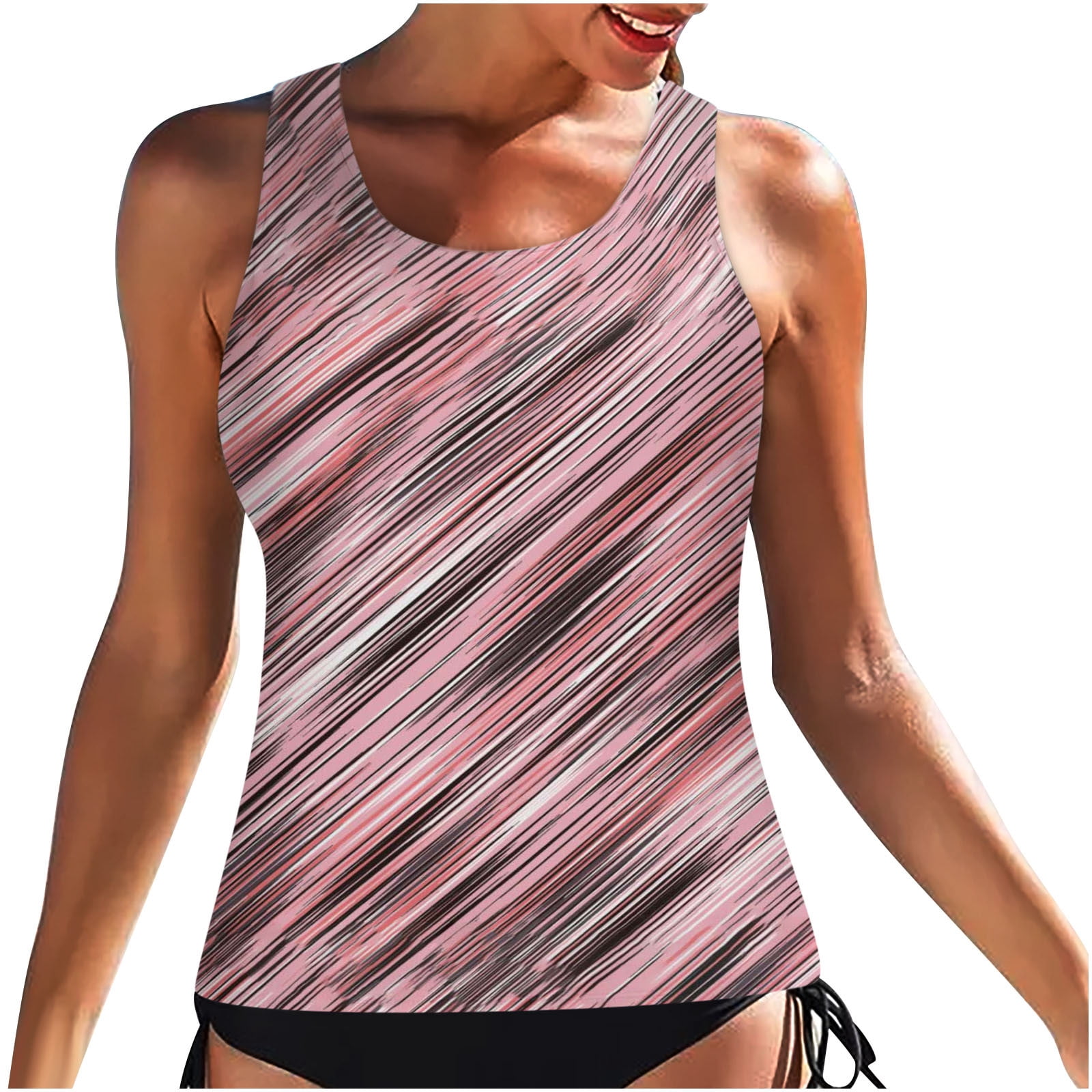 Aoochasliy Swimsuit Clothes High Neck Tankini Tops Bathing Suit Tops ...